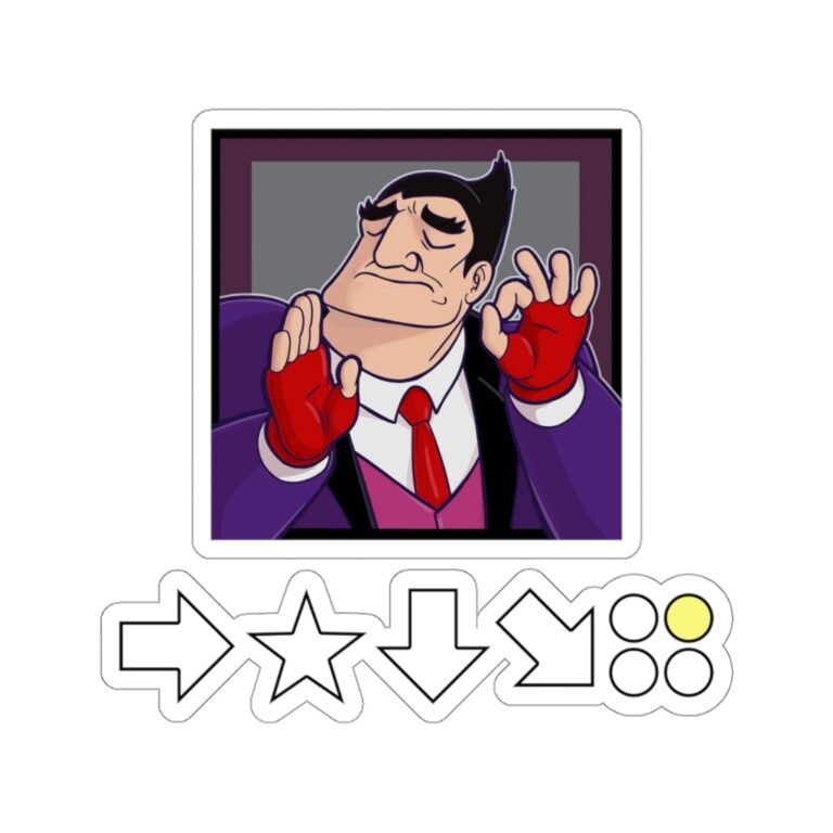Tekken Kazuya Mishima Electric Wind God Fist Sticker | Teesperky