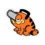 Chainsaw Garfield Sticker | Teesperky