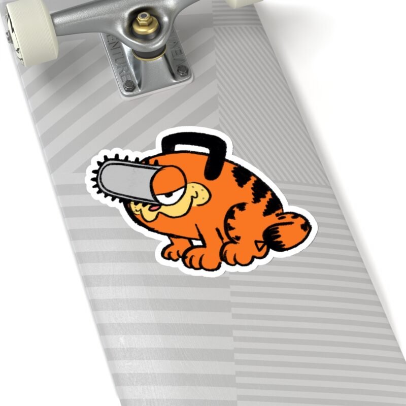 Chainsaw Garfield Sticker | Teesperky