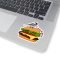 Chickadee Bird Cheese Burger Sticker | Teesperky