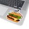 Chickadee Bird Cheese Burger Sticker | Teesperky