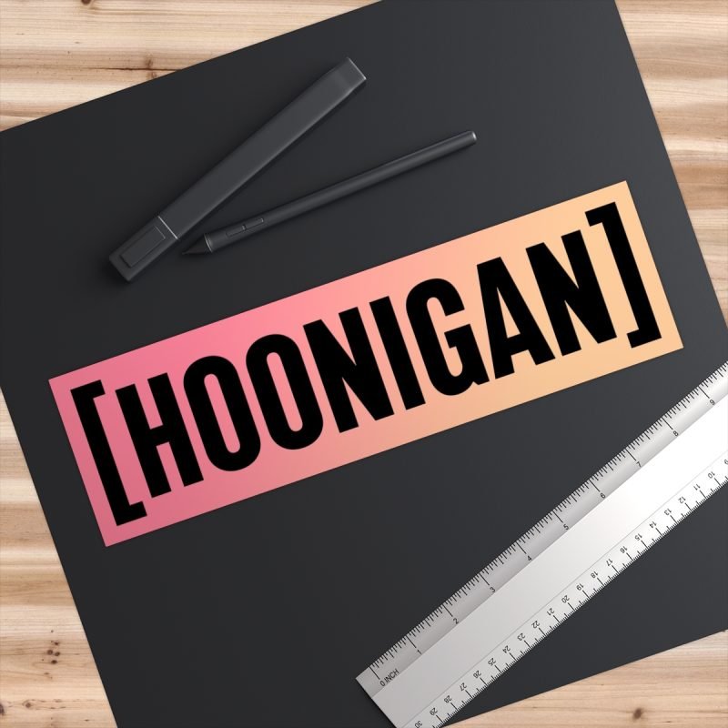 Hoonigan Logo Bumper Sticker | Teesperky