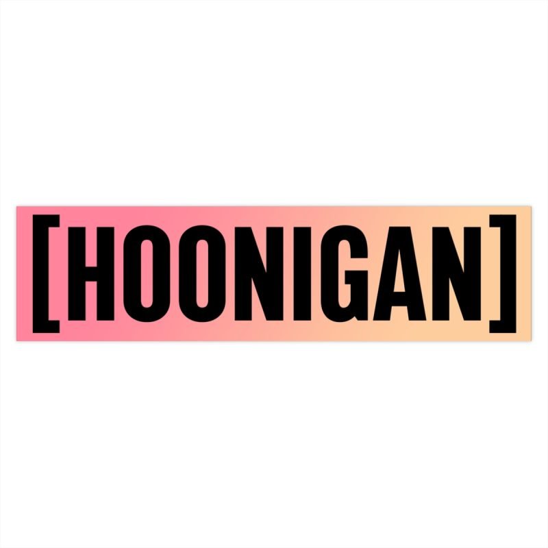 Hoonigan Logo Bumper Sticker | Teesperky