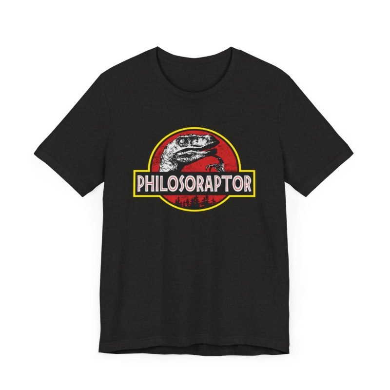 Funny Velociraptor Dinosaur Meme, Philosoraptor Shirt | Unisex Tee ...
