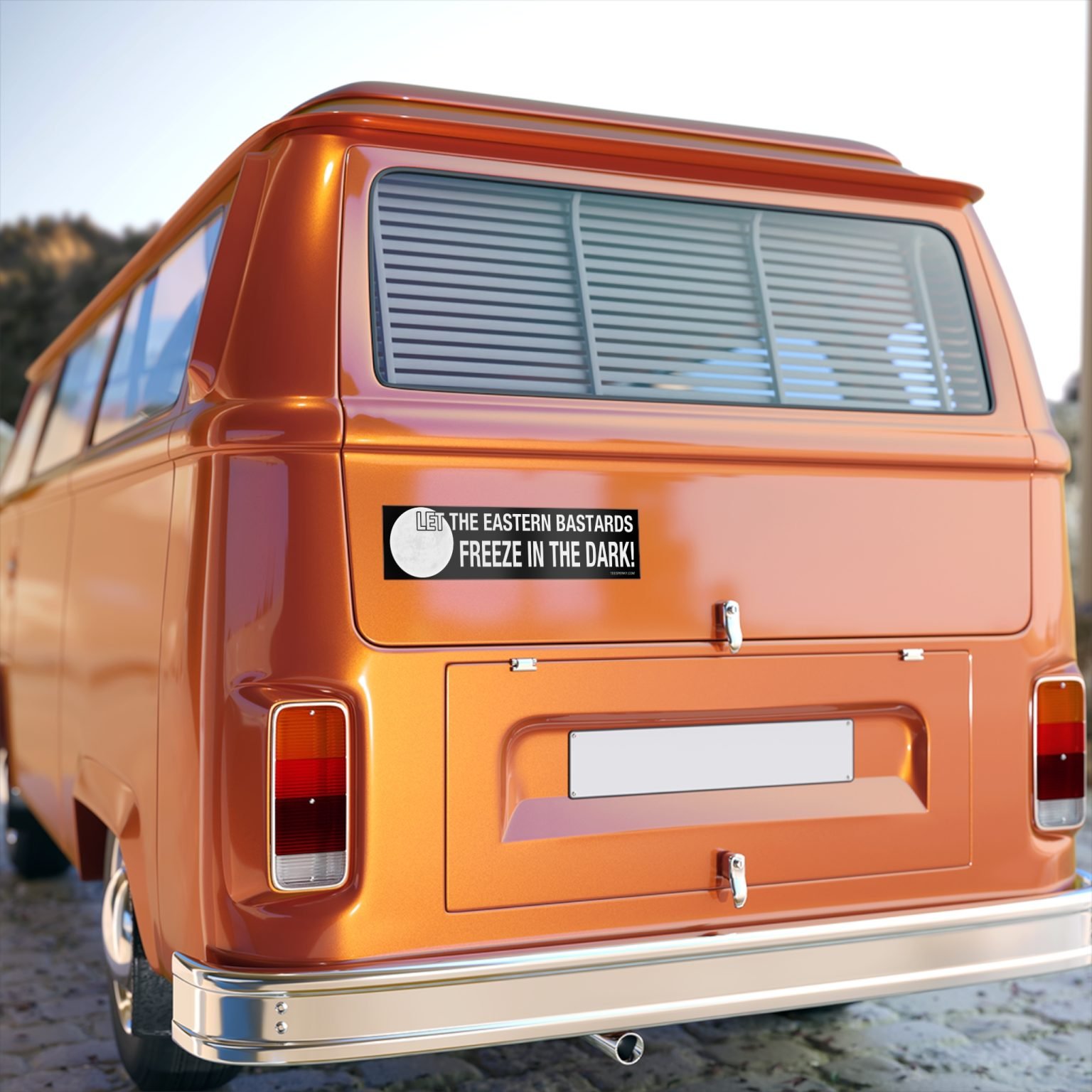 Let the Eastern Bastards Freeze in the Dark! Bumper Sticker | Teesperky