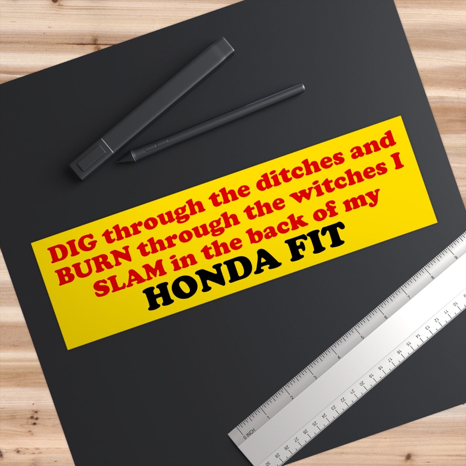 Honda Fit Bumper Sticker | Teesperky