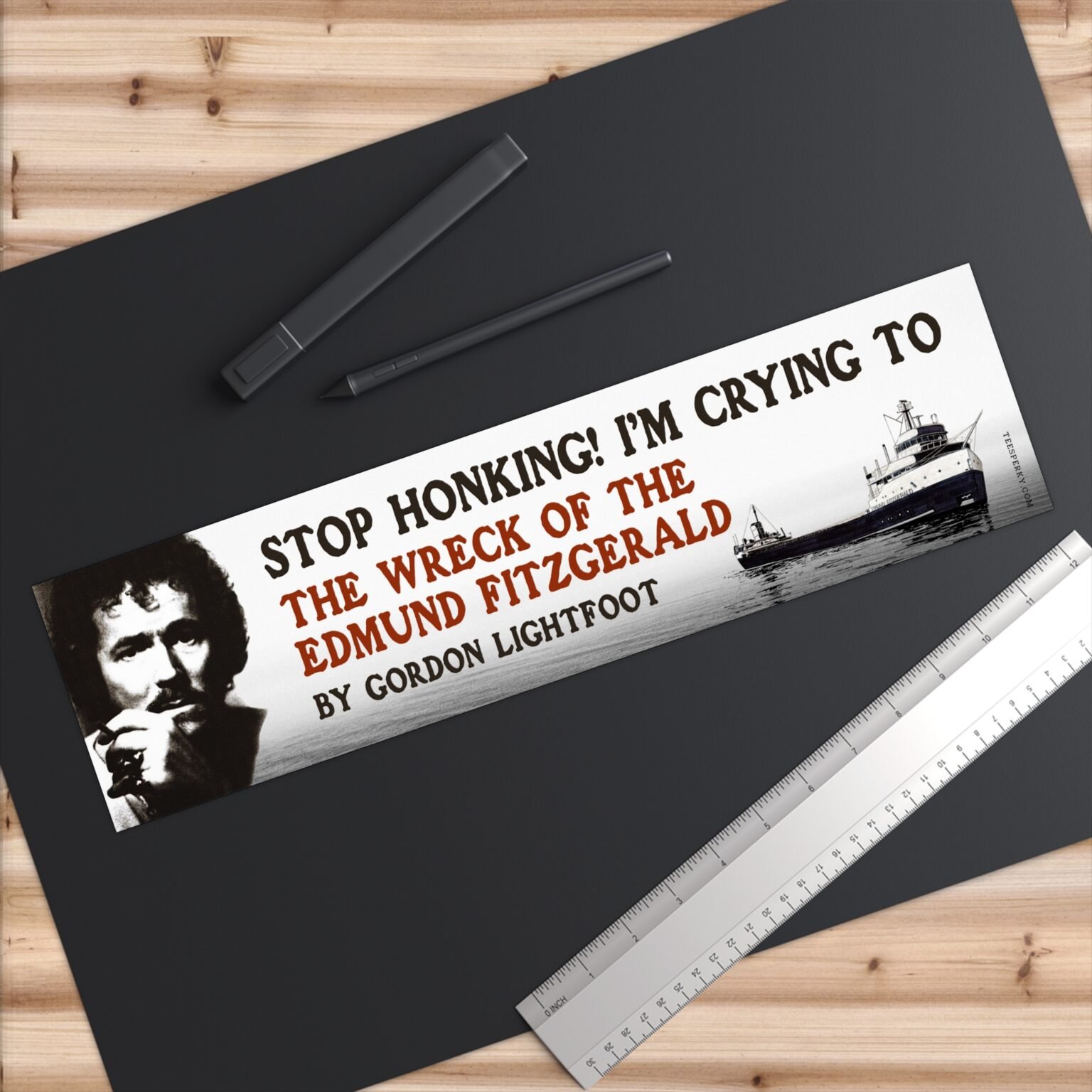 The Wreck of the Edmund Fitzgerald Bumper Sticker | Teesperky
