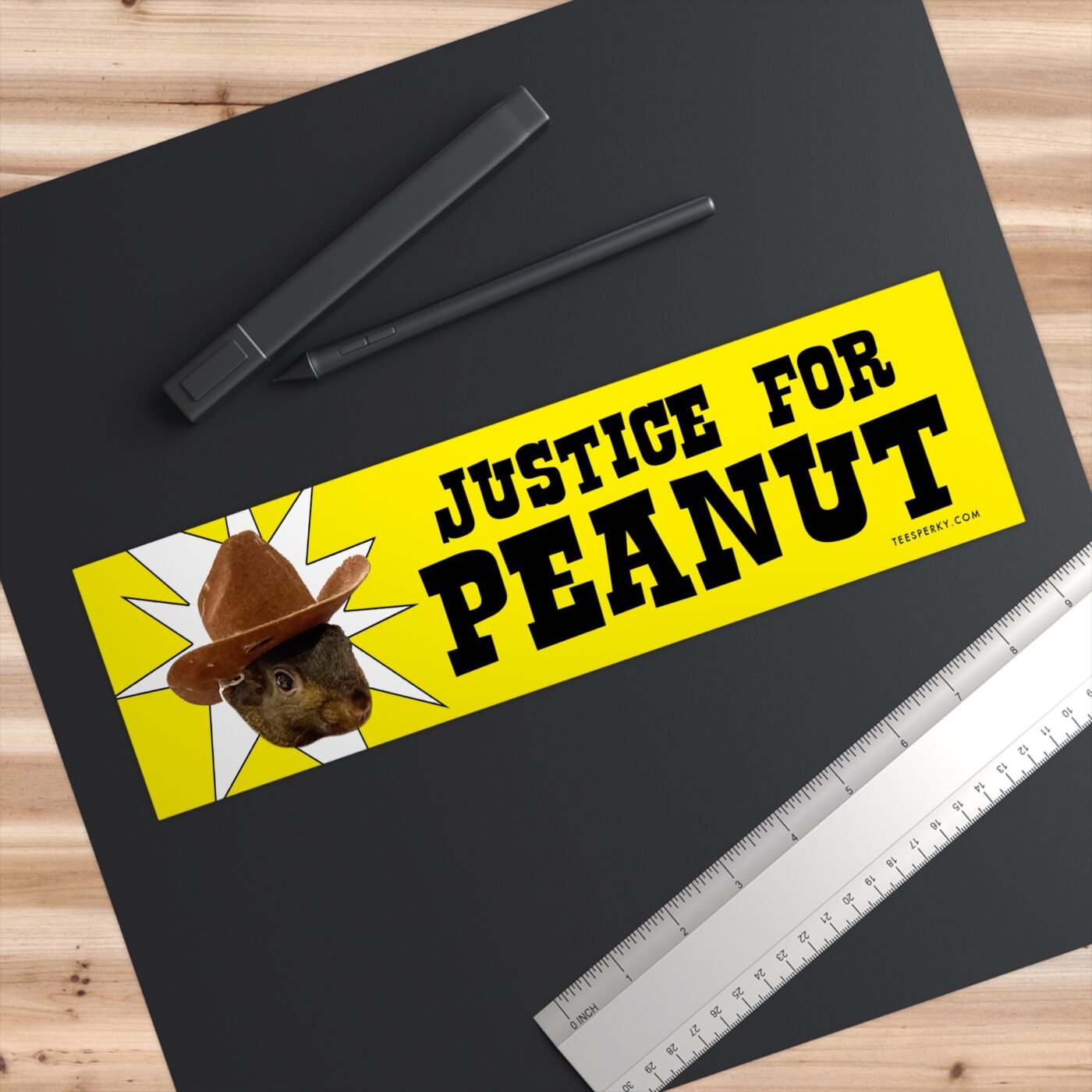 Squirrel Justice For Peanut Bumper Sticker | Teesperky