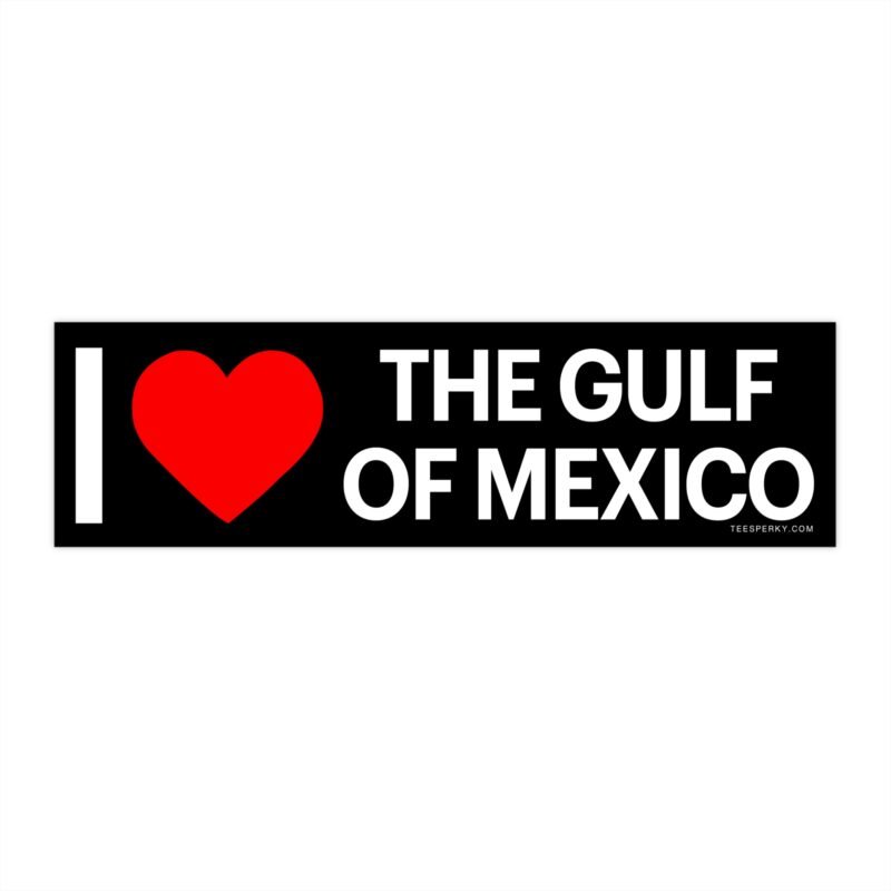 I Love the Gulf of Mexico Bumper Sticker | Teesperky